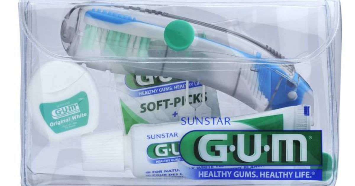 GUM Original White ferðasett - Velvera.is